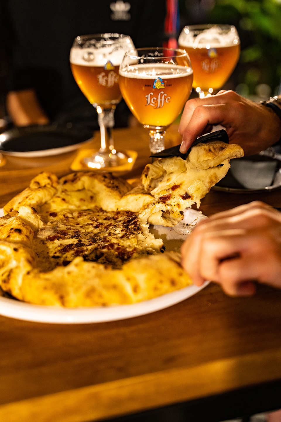 Leffe at Pizza Village Milano. The milanese birth of the beer and pizza ...
